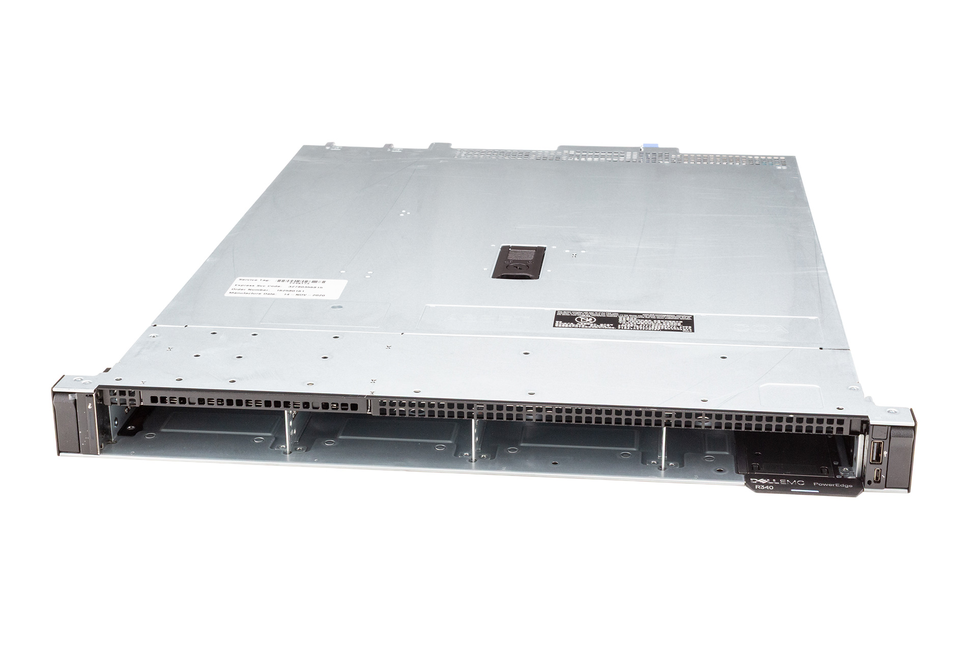 DELL PowerEdge R340 rack server, 1x Intel Xeon E-2224 3.4 GHz