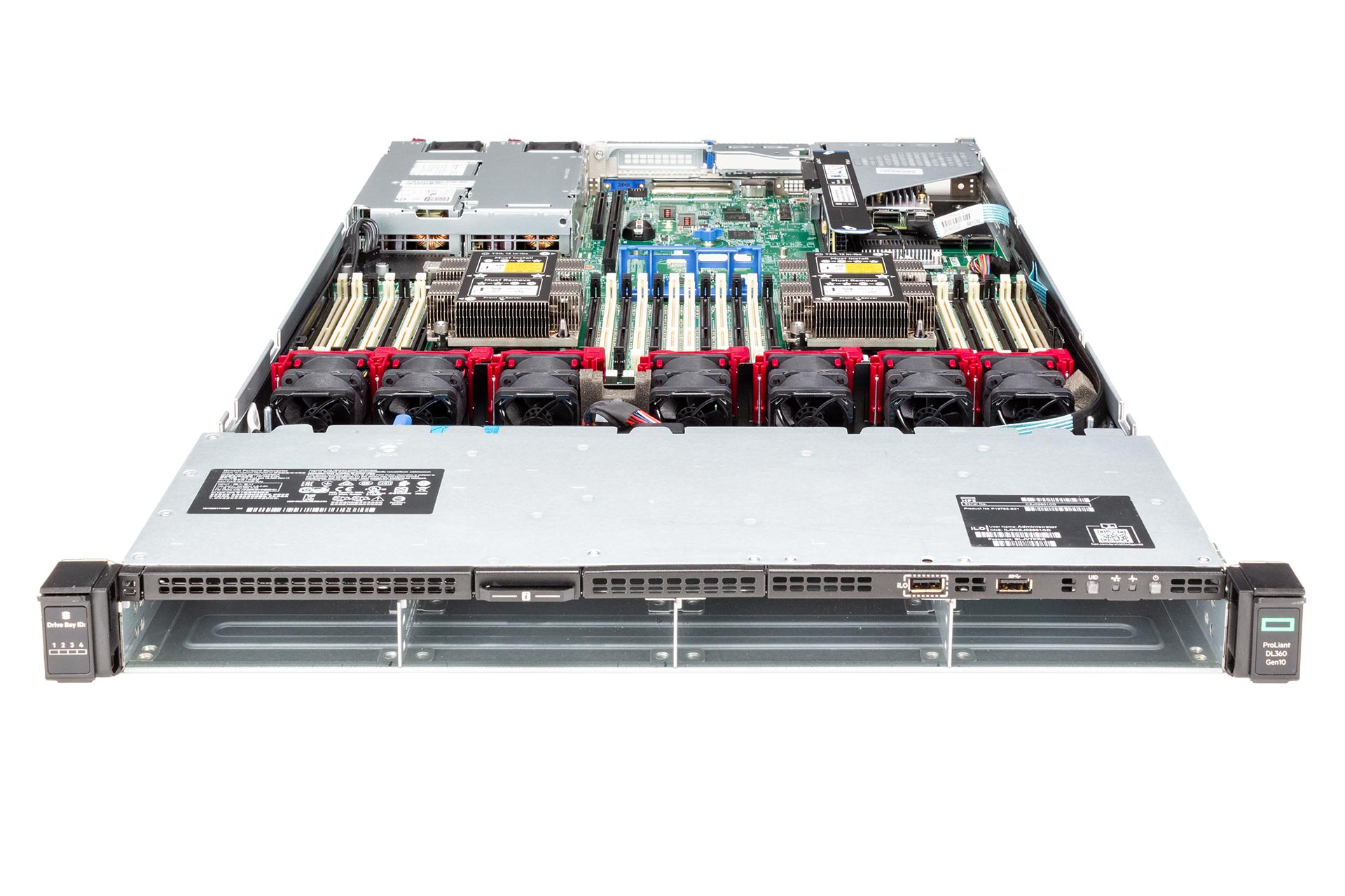 HPE ProLiant DL360 Gen10 rack server, 2x No RAM included